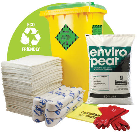 Accidental Oil & Fuel Spill Kit 120 Litre Eco-Friendly
