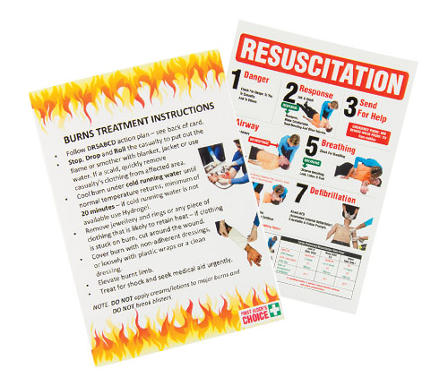 FAC Burns Treatment Card A6