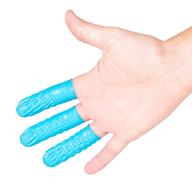 First Aiders Choice Disposable Nitrile Finger Cots – Pack of 100