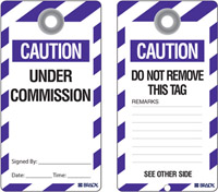 Under Commission Lockout Tags