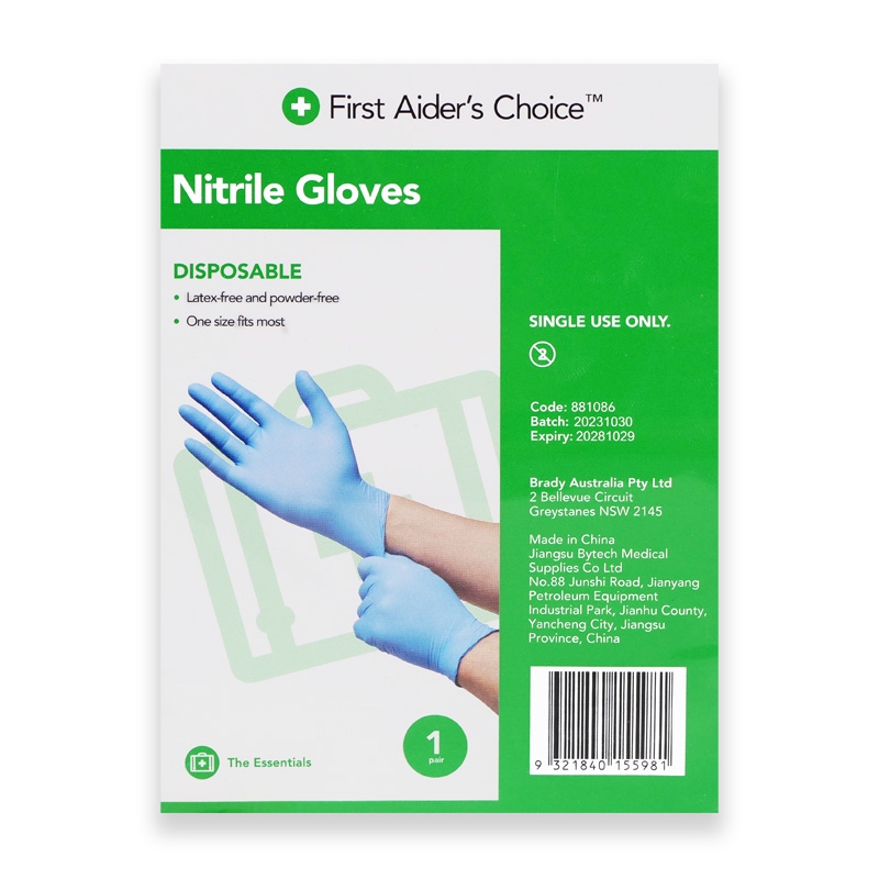 First aiders choice gloves